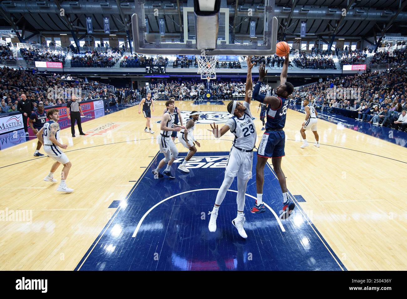 INDIANAPOLIS, IN - DECEMBER 21: UConn Huskies center Samson Johnson (35 ...