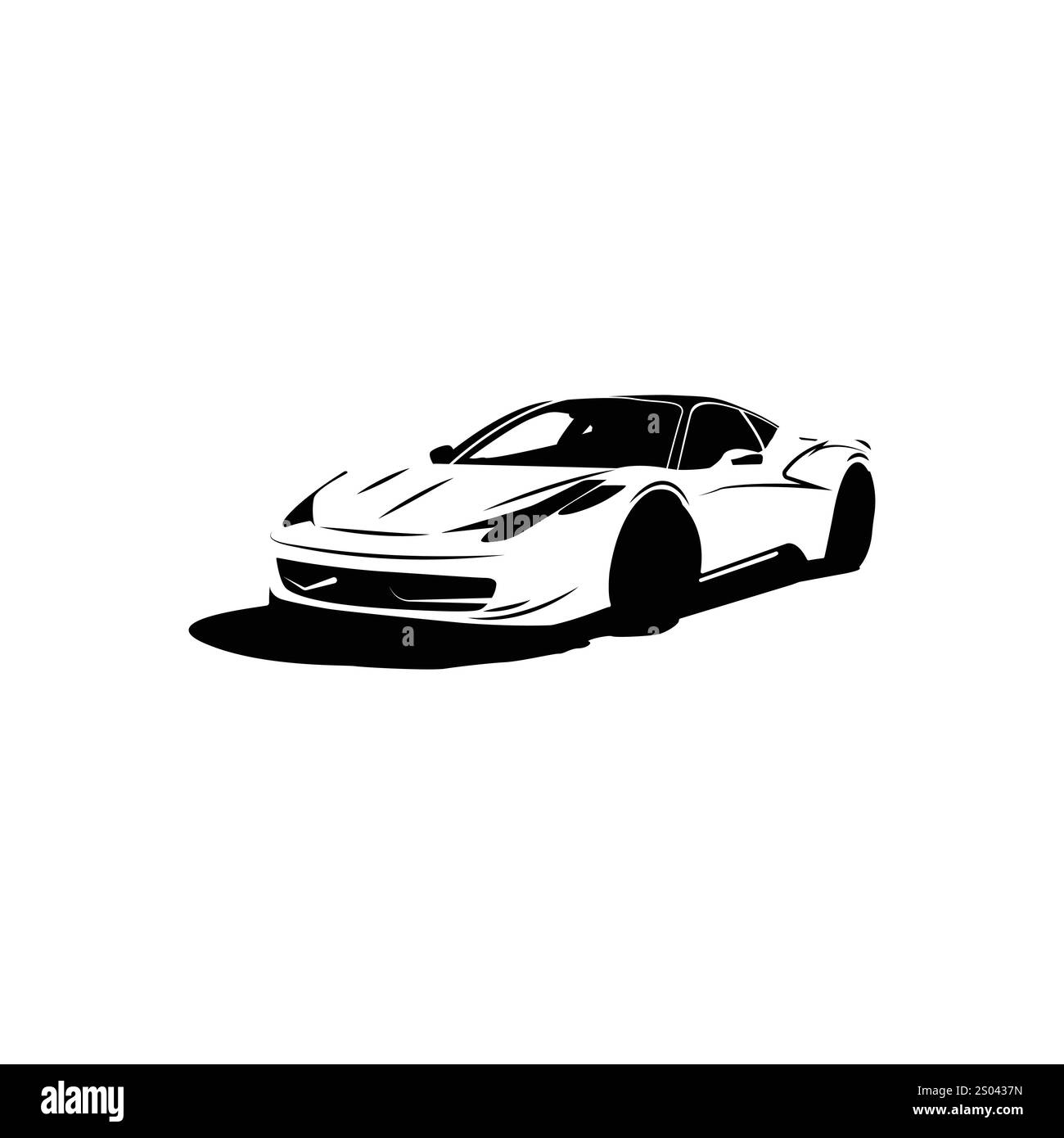 Auto style car logo design with sports vehicle icon silhouette concept ...