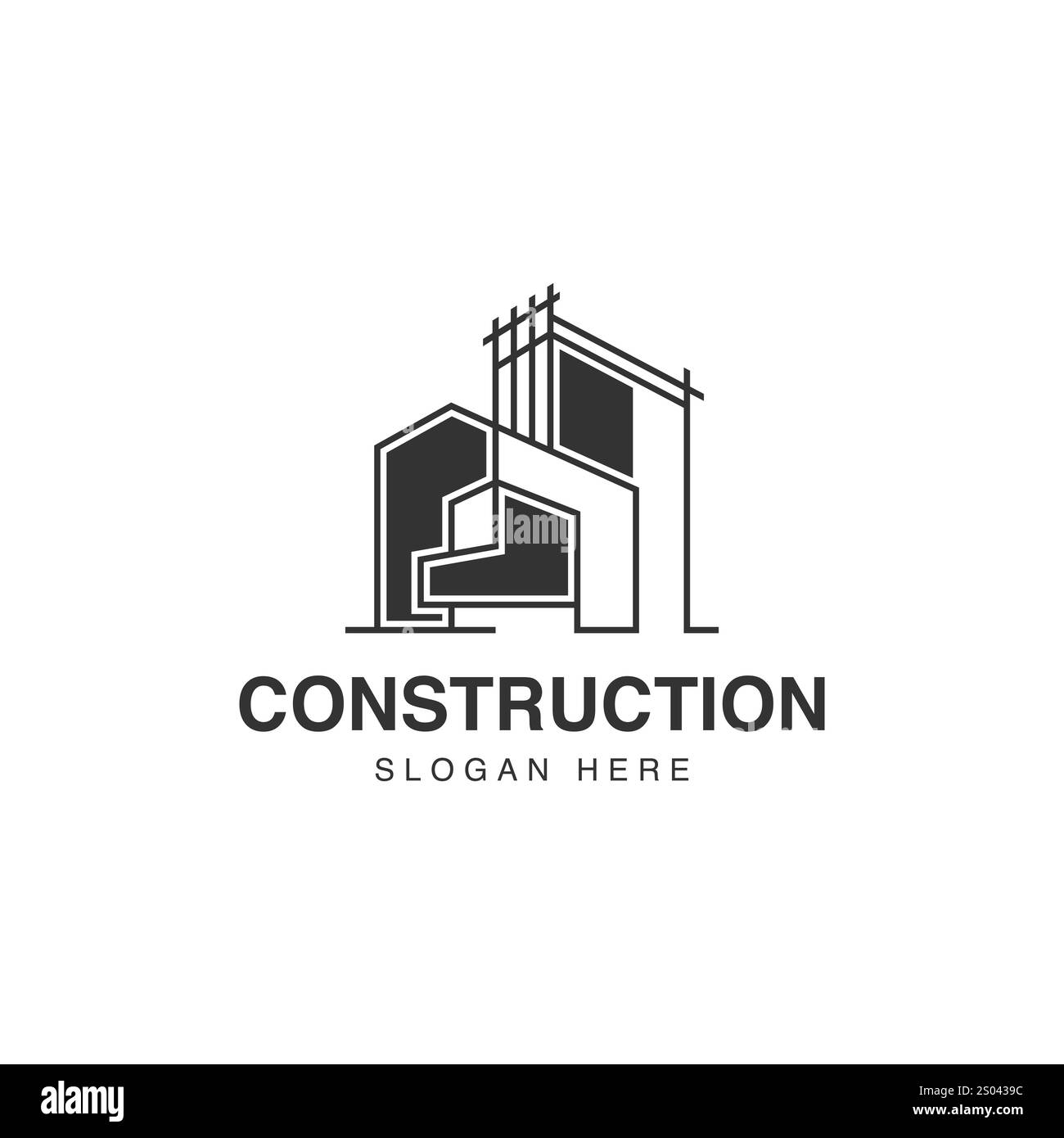 Architect house logo, architectural and construction design vector ...