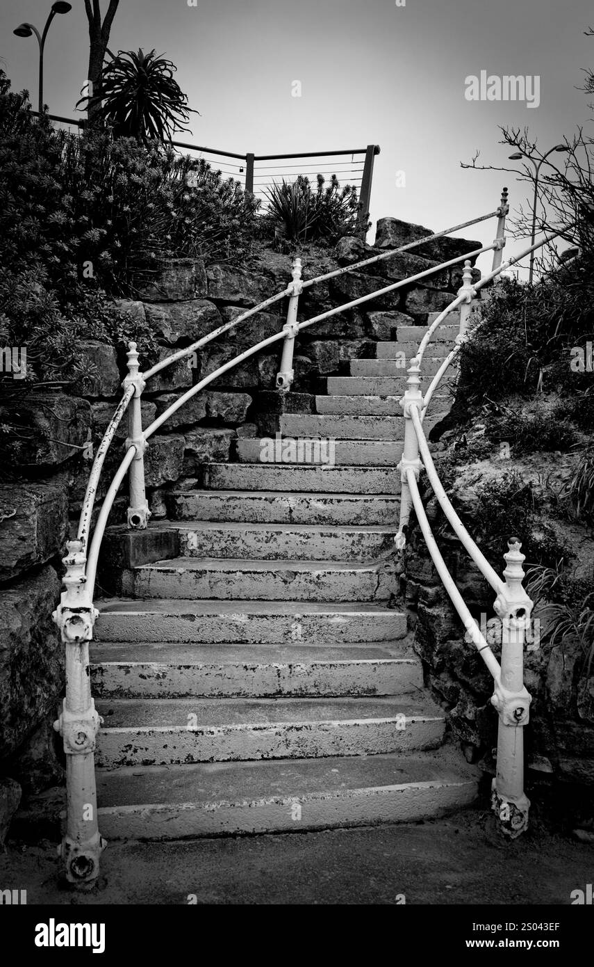 Concrete steps leading upward Stock Photo - Alamy