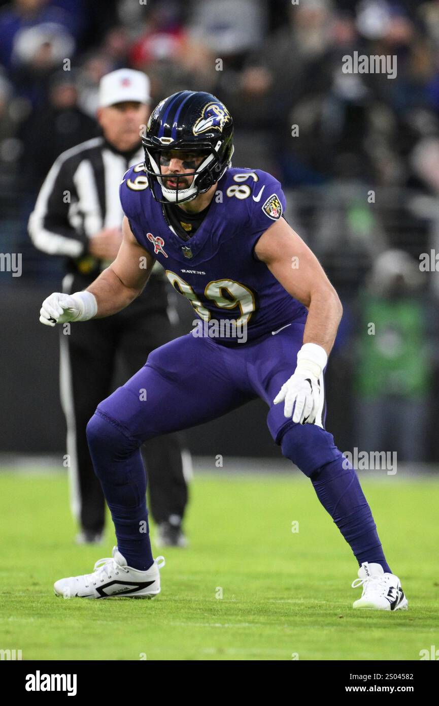Baltimore Ravens tight end Mark Andrews (89) in action during the first ...