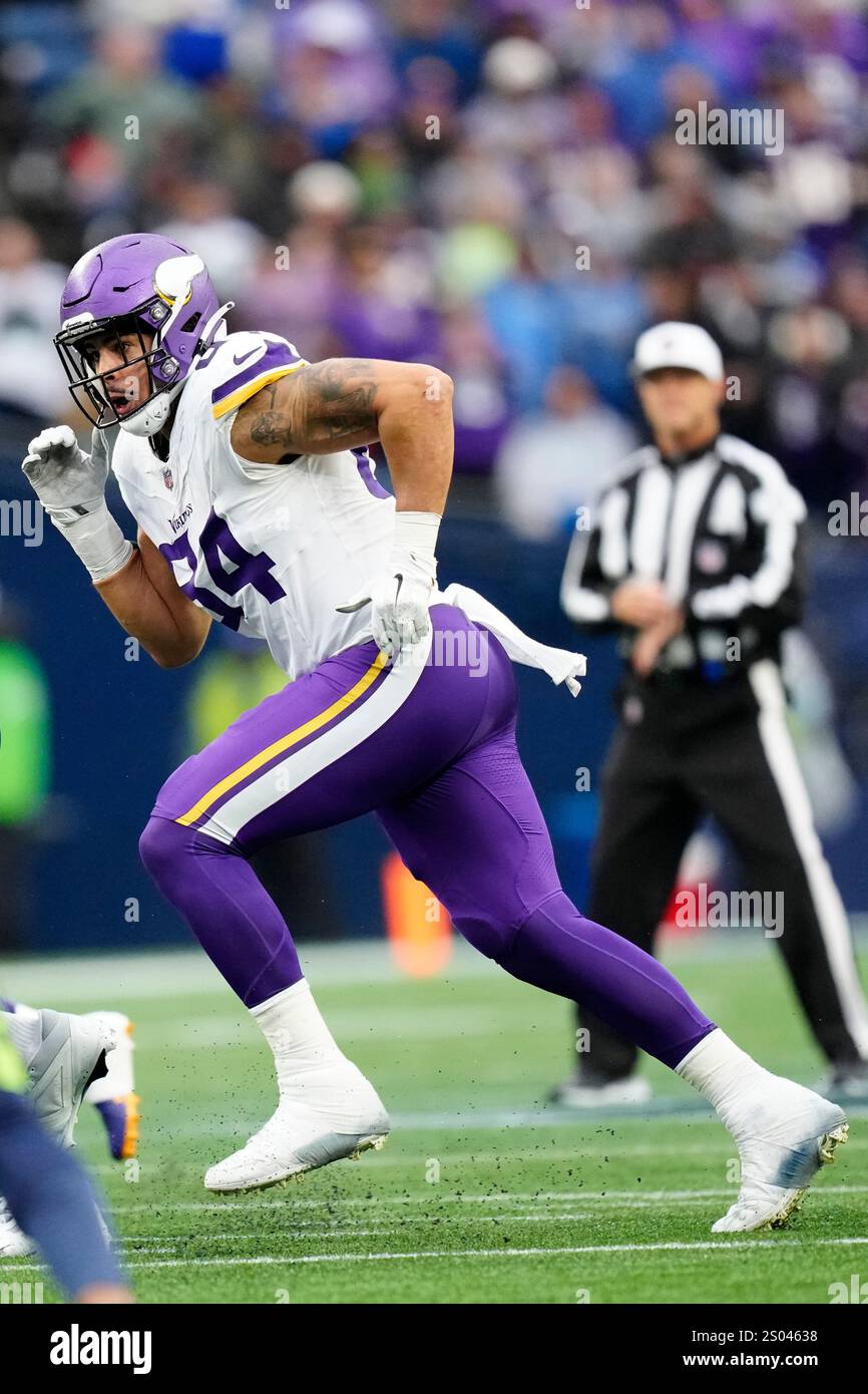 Minnesota Vikings guard Blake Brandel (64) runs down the field during ...