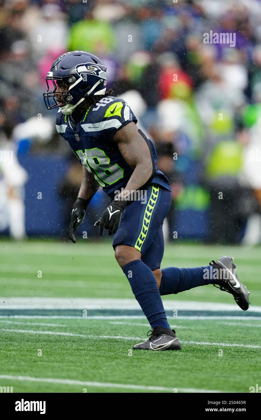 Seattle Seahawks linebacker Tyrice Knight (48) runs down the field ...