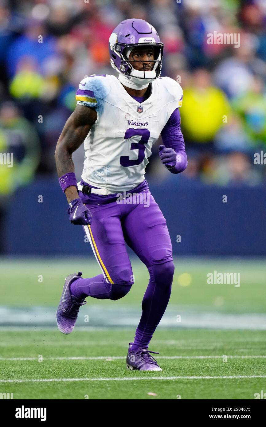 Minnesota Vikings wide receiver Jordan Addison (3) runs down the field ...