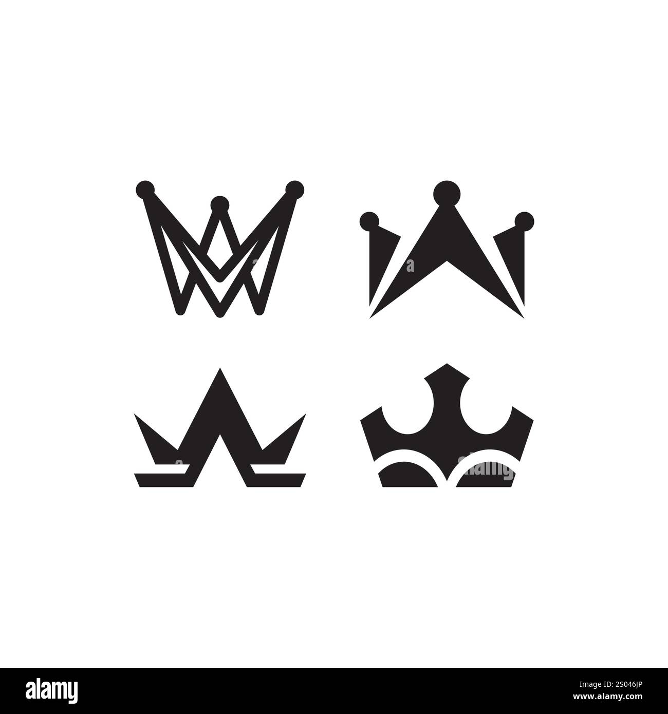 Crown element Black and White Stock Photos & Images - Alamy