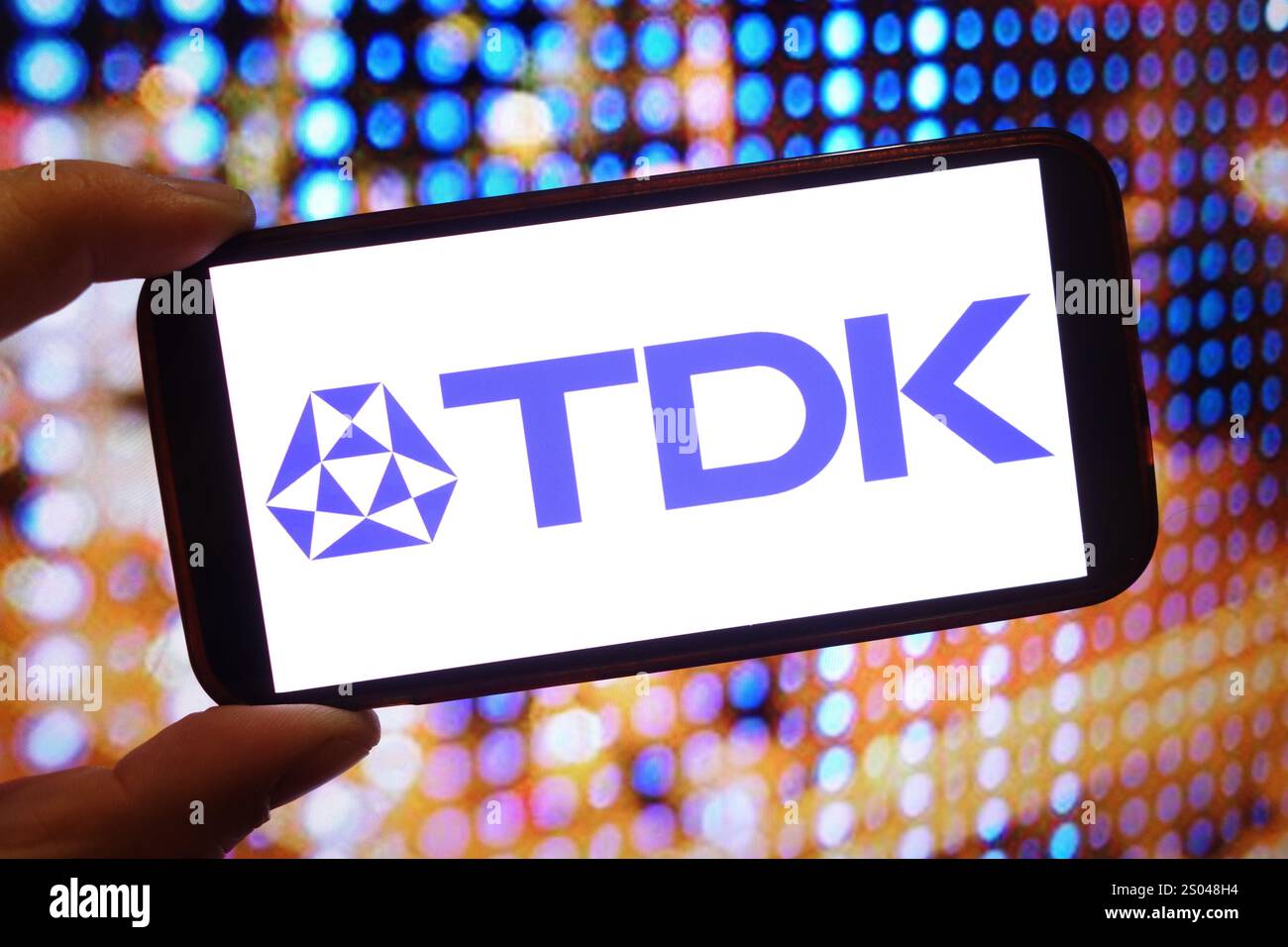 Poland. 23rd Dec, 2024. In this photo illustration, the TDK company ...