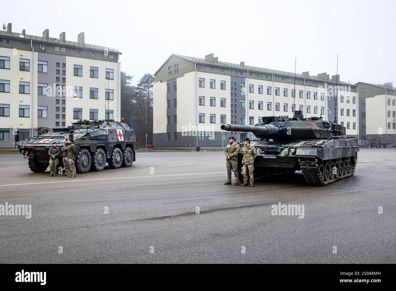 RUKLA - The military base in Rukla near the Russian border, where Dutch ...
