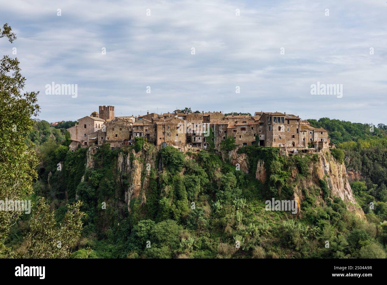 Ancient village alley, Calcata, Italy Stock Photo - Alamy