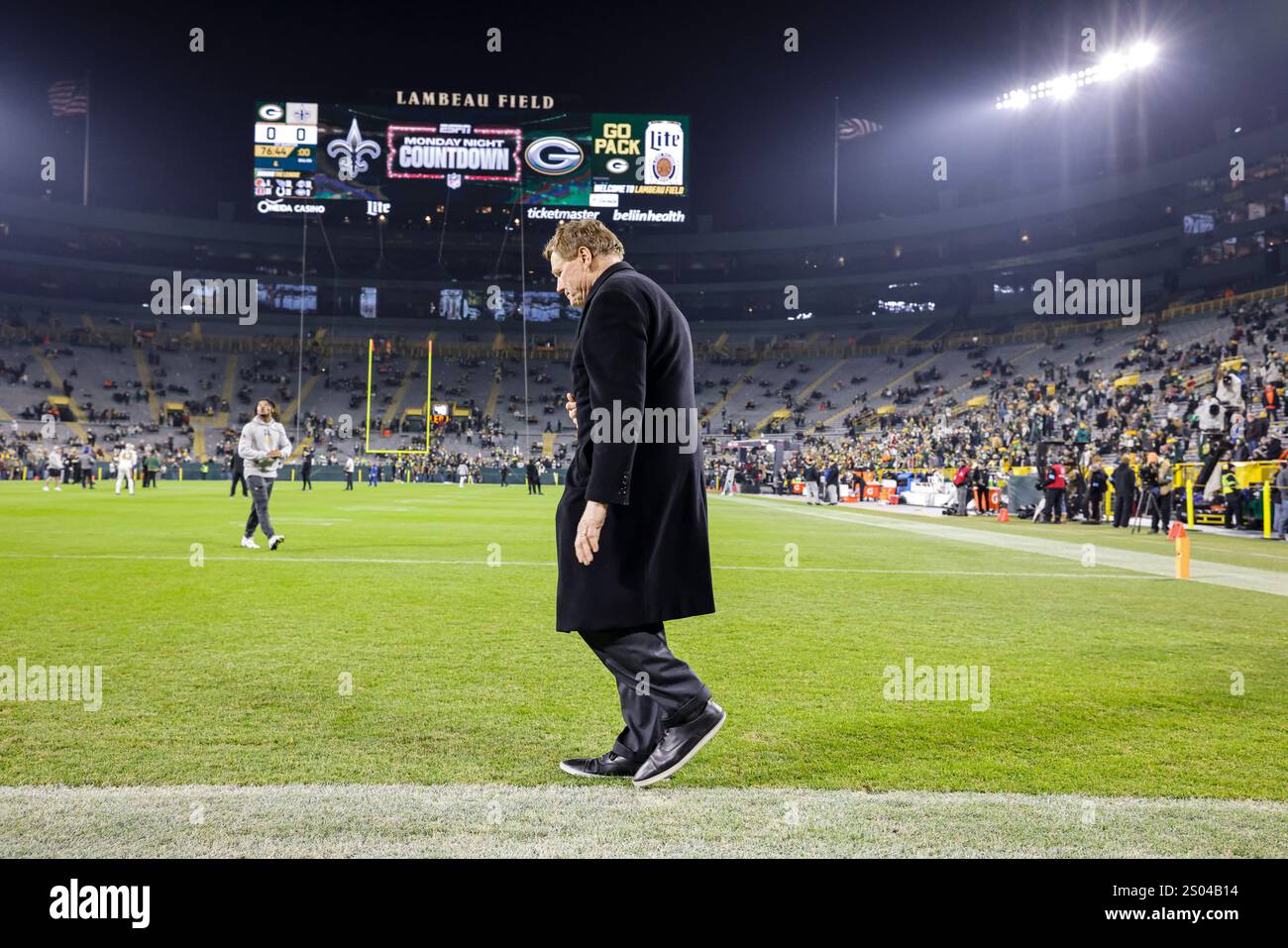 Green Bay Packers' President Mark Murphy walks on Lambeau Field before ...