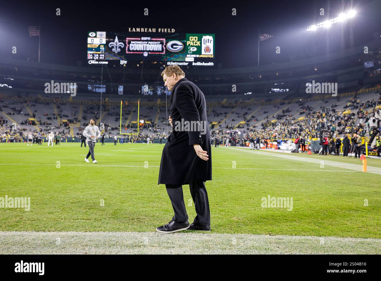 Green Bay Packers' President Mark Murphy walks on Lambeau Field before ...