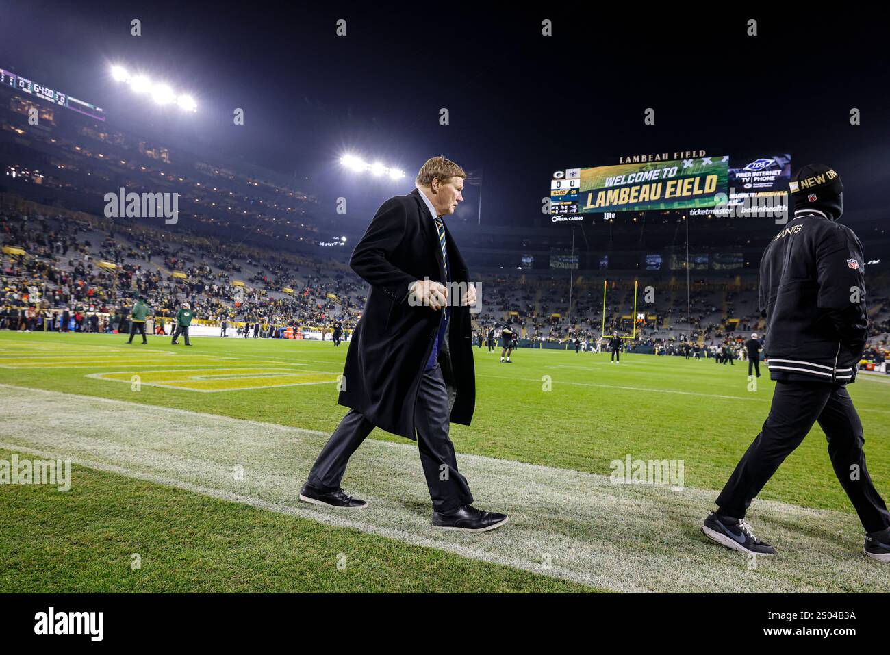 Green Bay Packers' President Mark Murphy walks on Lambeau Field before ...