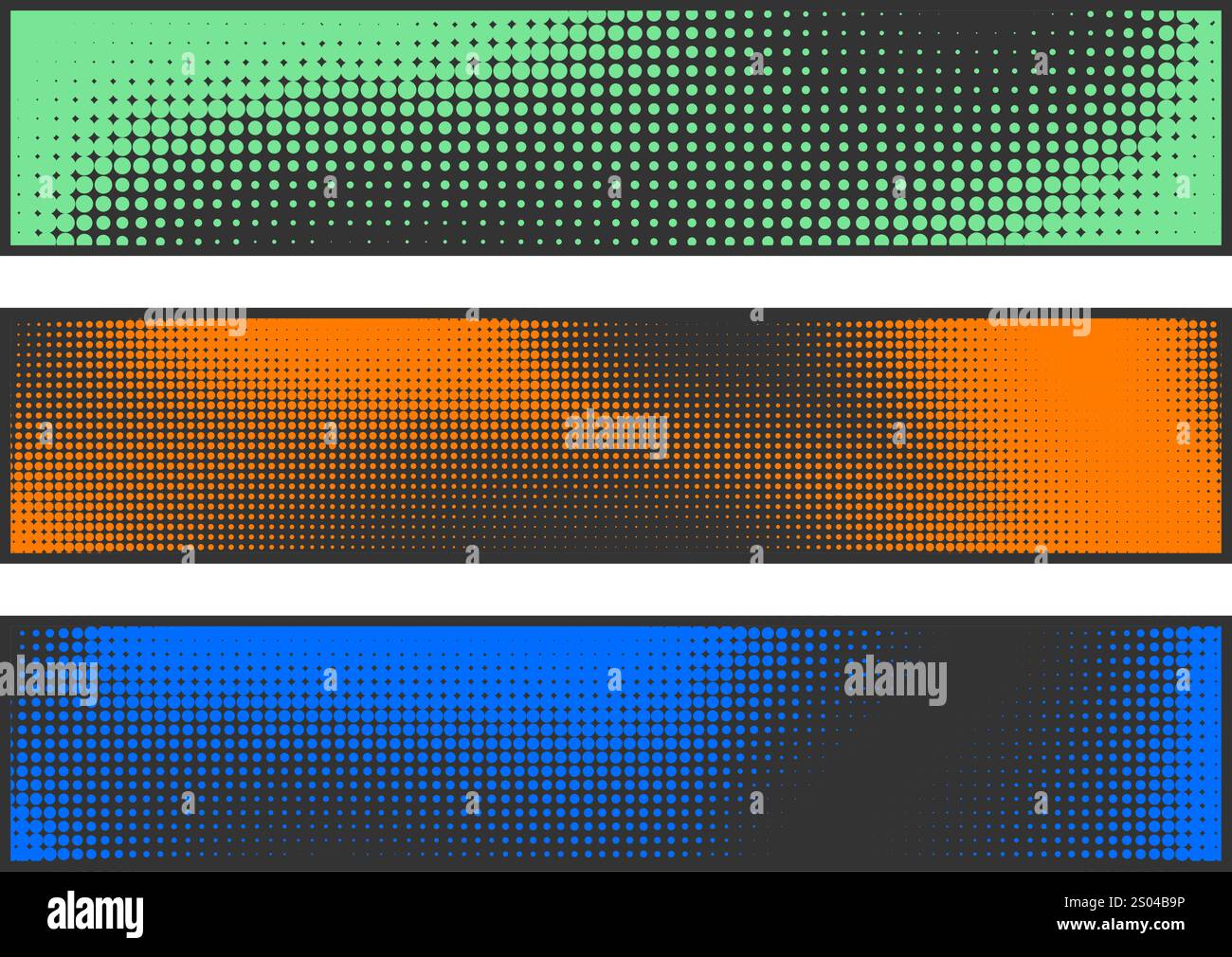 colorful halftone banner backgrounds. Vector illustration Stock Vector ...