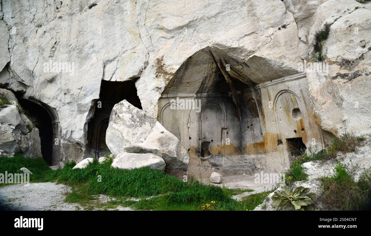 Mahkemeagacin Ancient Rock Churches in Kizilcahamam, Ankara, Turkey ...