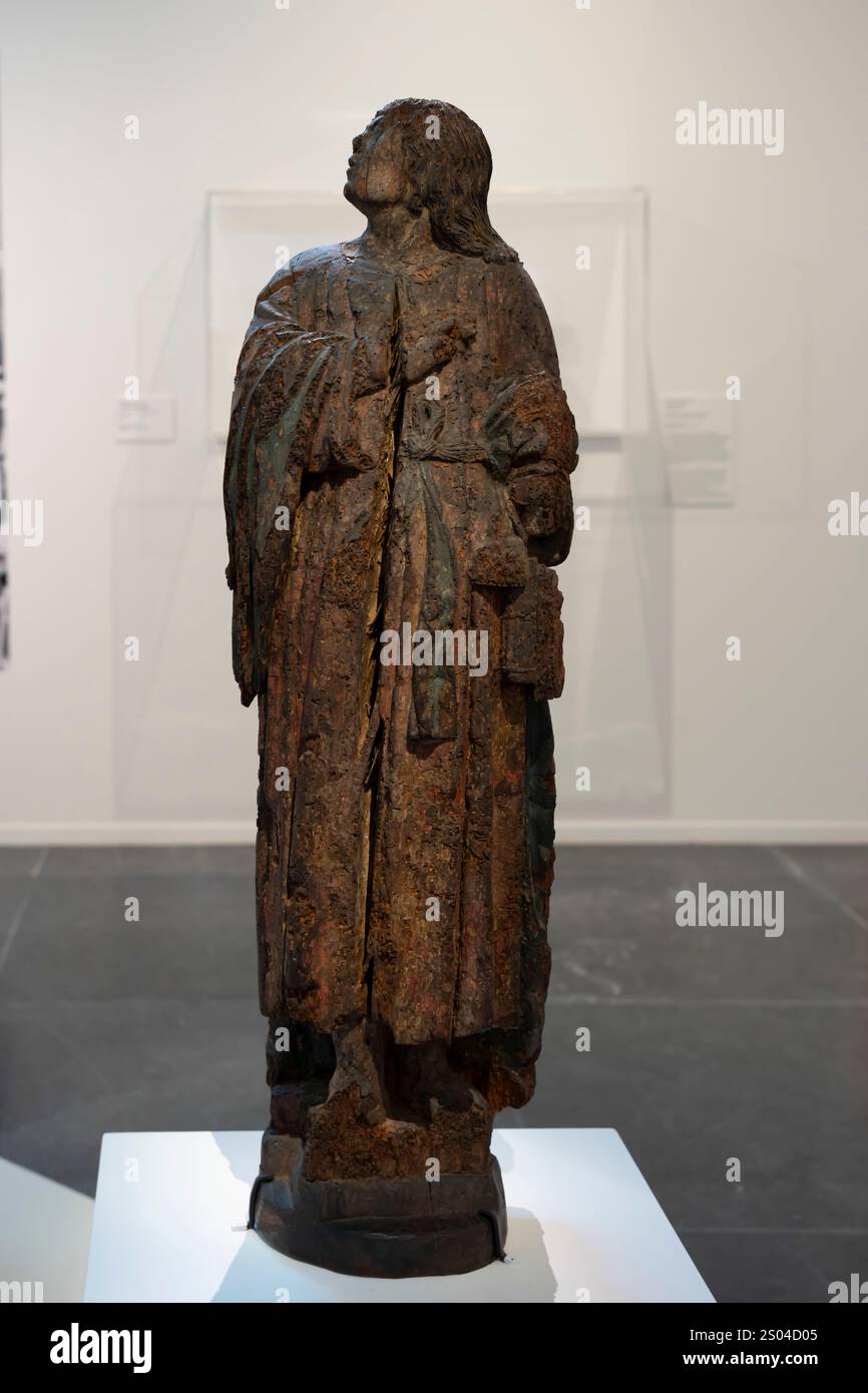 Paris, France - 12 14 2024: Bourdelle Museum. Polychrome Wooden Statue ...