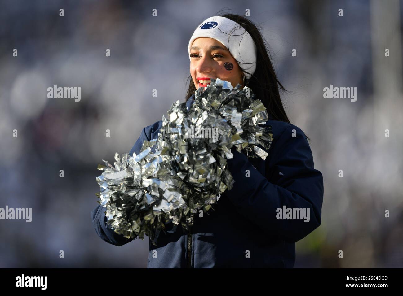 State College, PA, USA. 21st Dec, 2024. Penn State Nittany Lions cheerleader performs during the ...