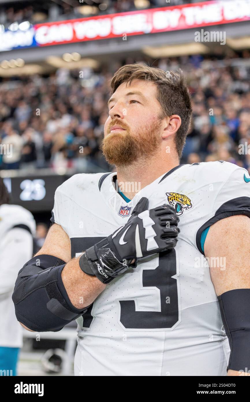 Jacksonville Jaguars offensive lineman Blake Hance (73) stands for the ...