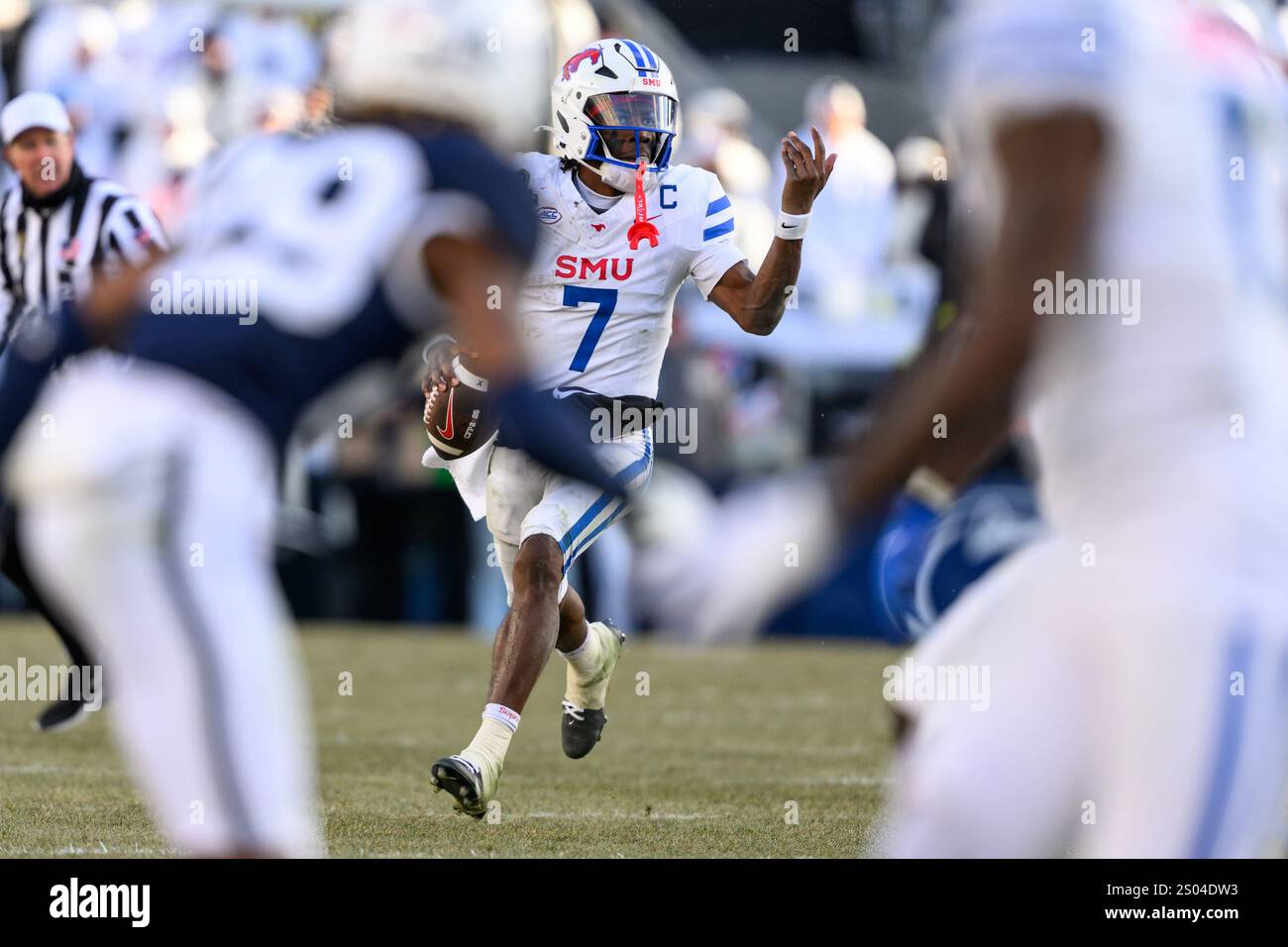 December 21, 2024: Southern Methodist Mustangs quarterback Kevin ...