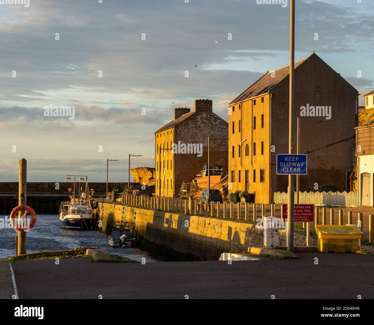 24 December 2024. Burghead Harbour,Burghead,Moray,Scotland. This is the ...