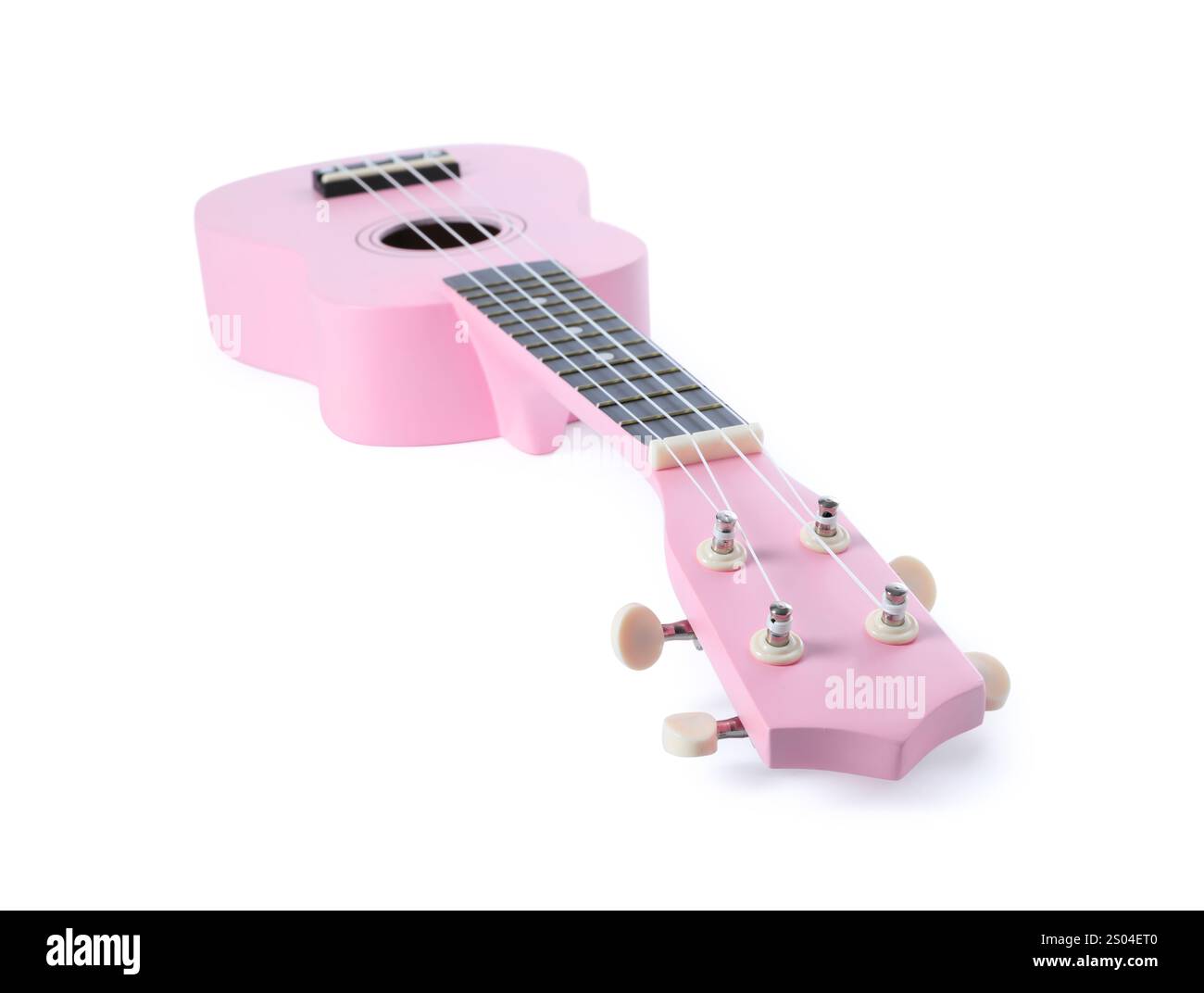 One ukulele isolated on white. String musical instrument Stock Photo ...