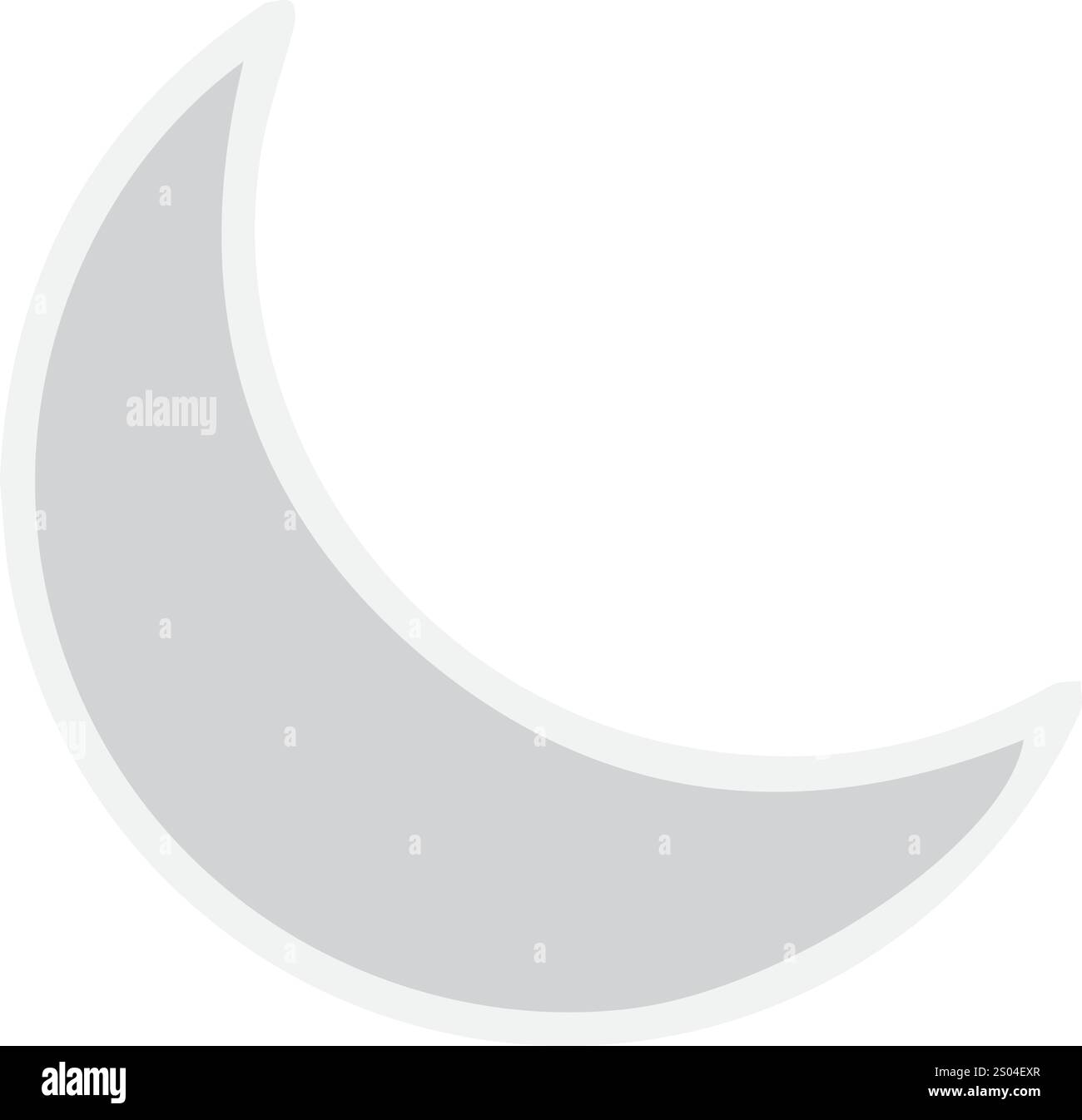 Moon icon phases set Black and White Stock Photos & Images - Alamy