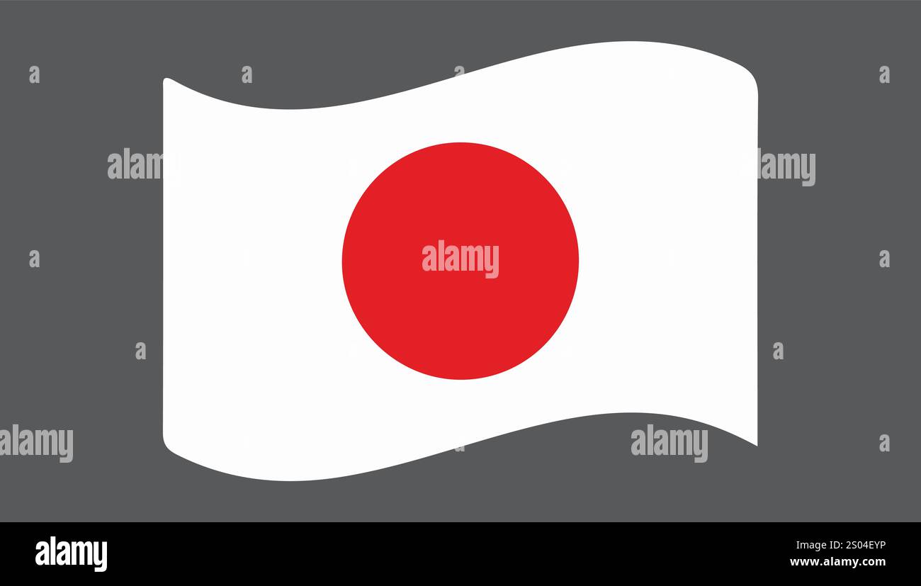 vector japan flag drawing Stock Vector Image & Art - Alamy