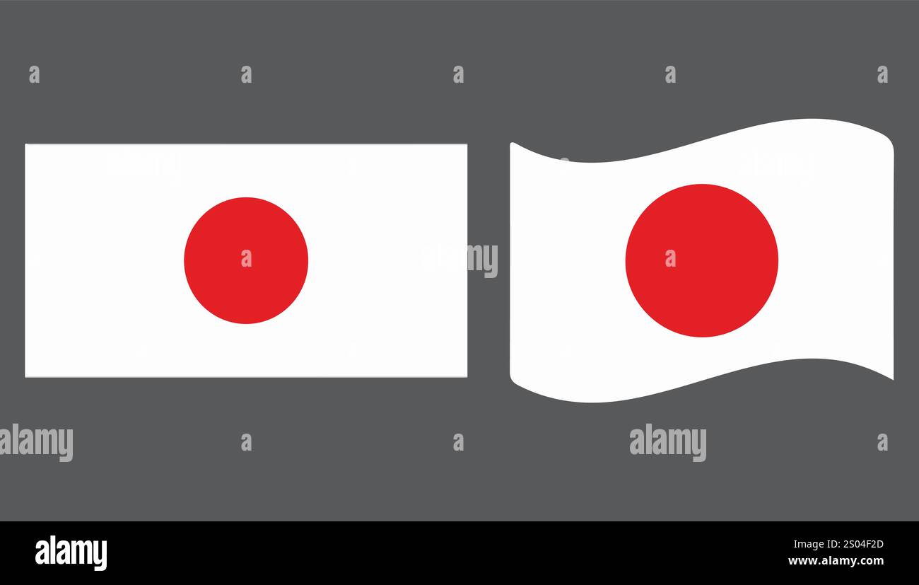vector japan flag drawing Stock Vector Image & Art - Alamy