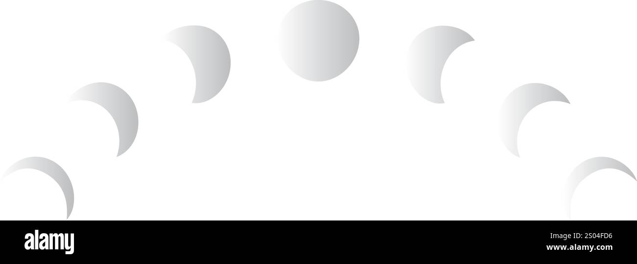 Moon phases cartoon illustration hi-res stock photography and images ...