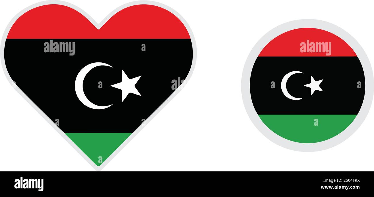 vector colorful libya flag drawing Stock Vector Image & Art - Alamy