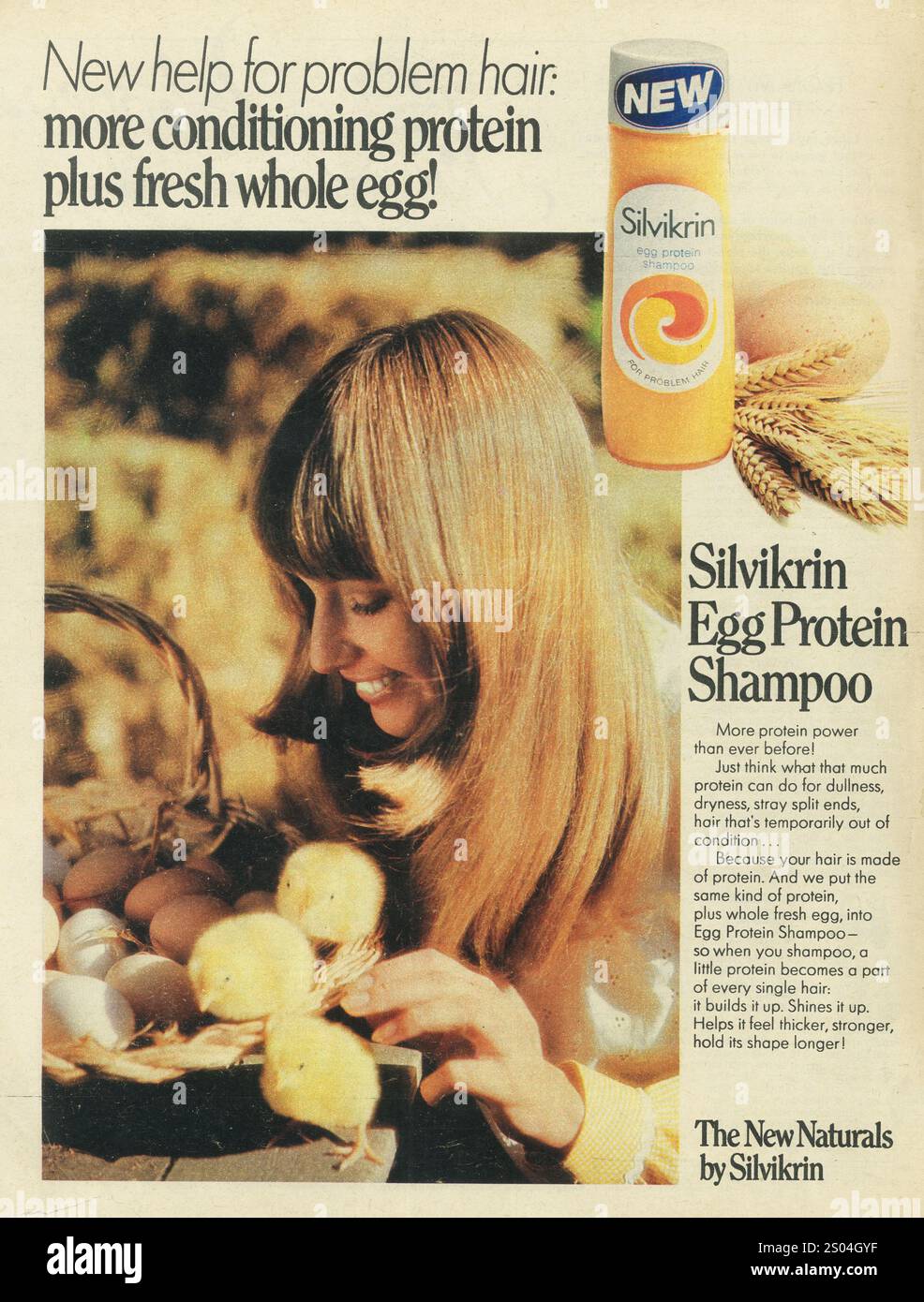 Shampoo ad 1970s hi-res stock photography and images - Alamy