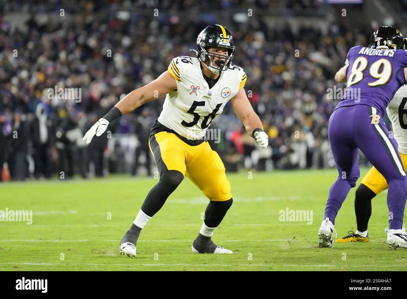 Pittsburgh Steelers linebacker Alex Highsmith (56) rushes the passer ...