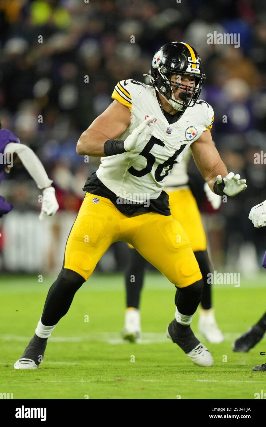 Pittsburgh Steelers linebacker Alex Highsmith (56) rushes the passer ...