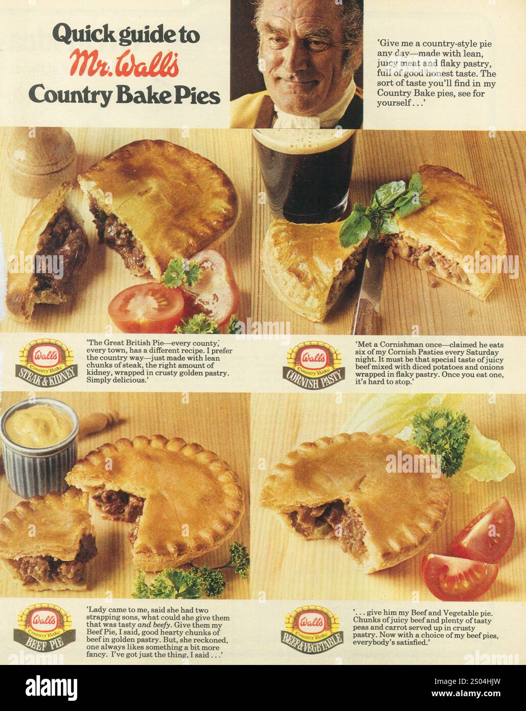 Mr walls country baked pies hi-res stock photography and images - Alamy