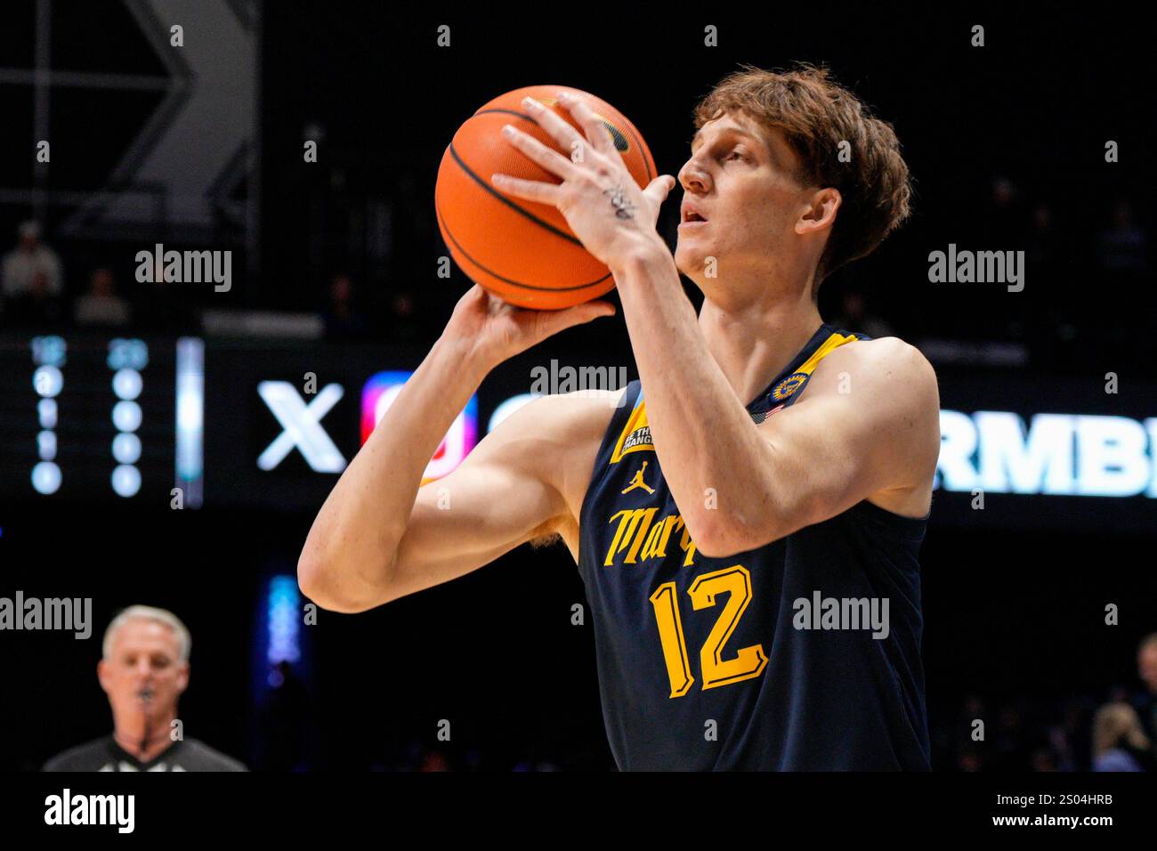 Marquette forward Ben Gold (12) shoots during an NCAA college ...