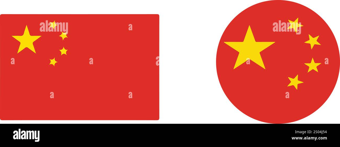 vector chinese flag illustration Stock Vector Image & Art - Alamy