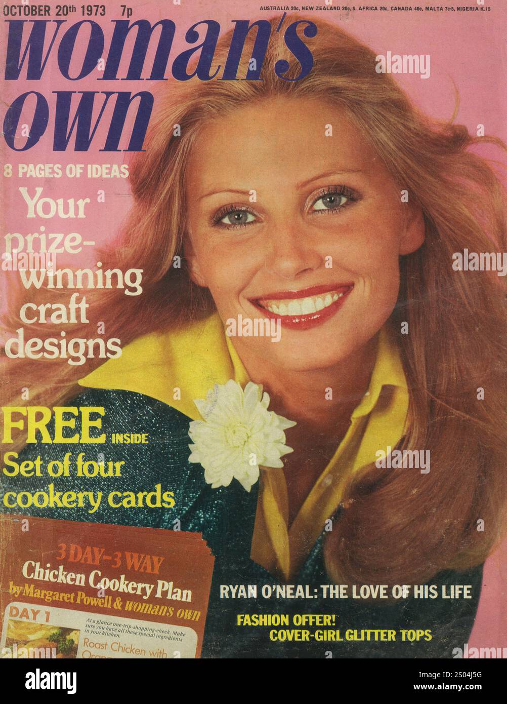 1973 October UK Woman's Own magazine cover Stock Photo - Alamy