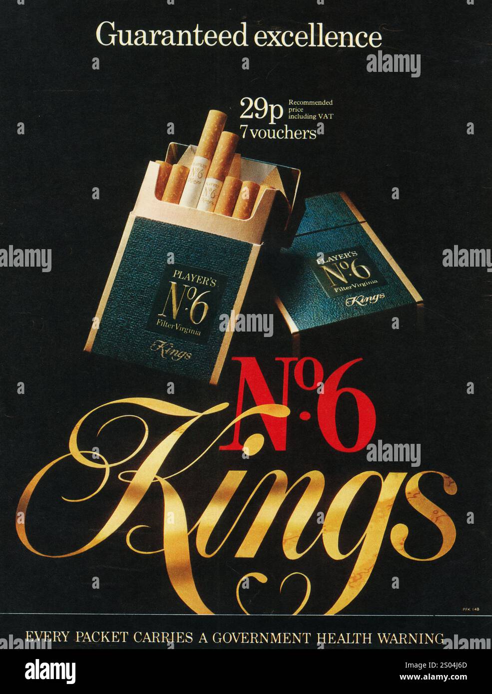 1973 UK Player's Kings N 6 cigarettes ad Stock Photo - Alamy