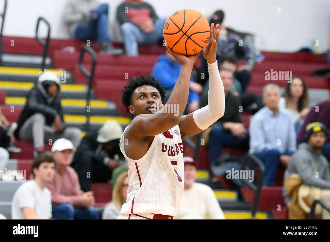 Hamilton, USA. 22nd Dec, 2024. December 22, 2024: Colgate Raiders guard ...