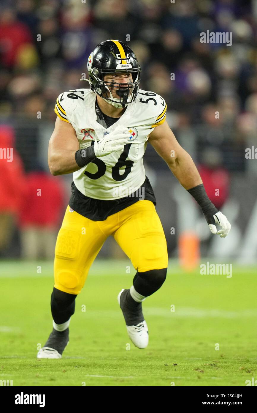 Pittsburgh Steelers linebacker Alex Highsmith (56) rushes the passer ...
