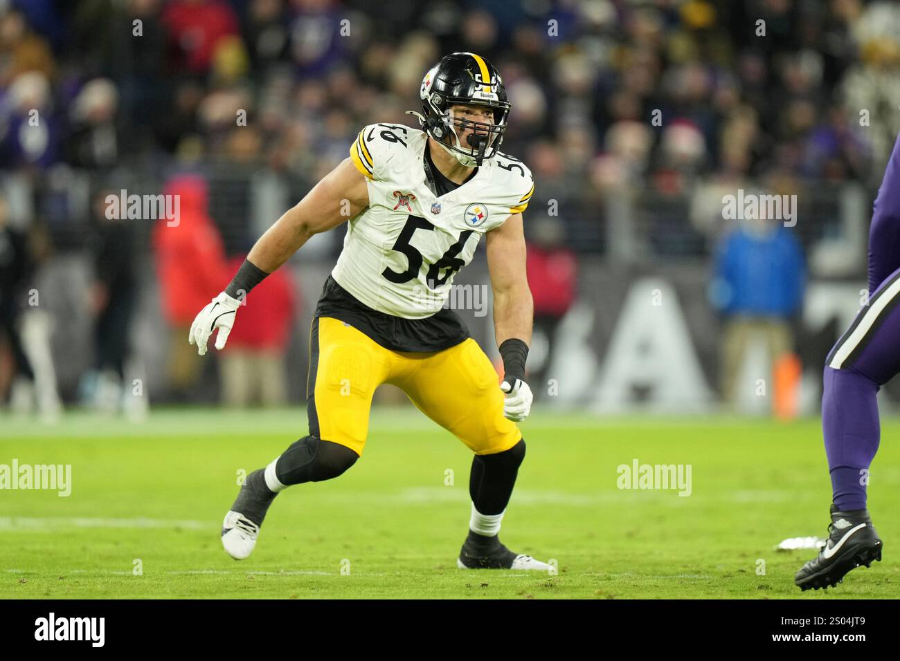Pittsburgh Steelers linebacker Alex Highsmith (56) rushes the passer ...