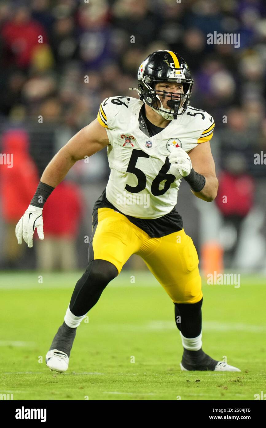 Pittsburgh Steelers linebacker Alex Highsmith (56) rushes the passer ...