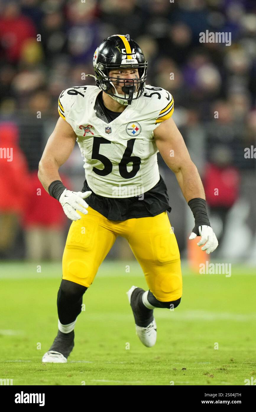 Pittsburgh Steelers linebacker Alex Highsmith (56) rushes the passer ...