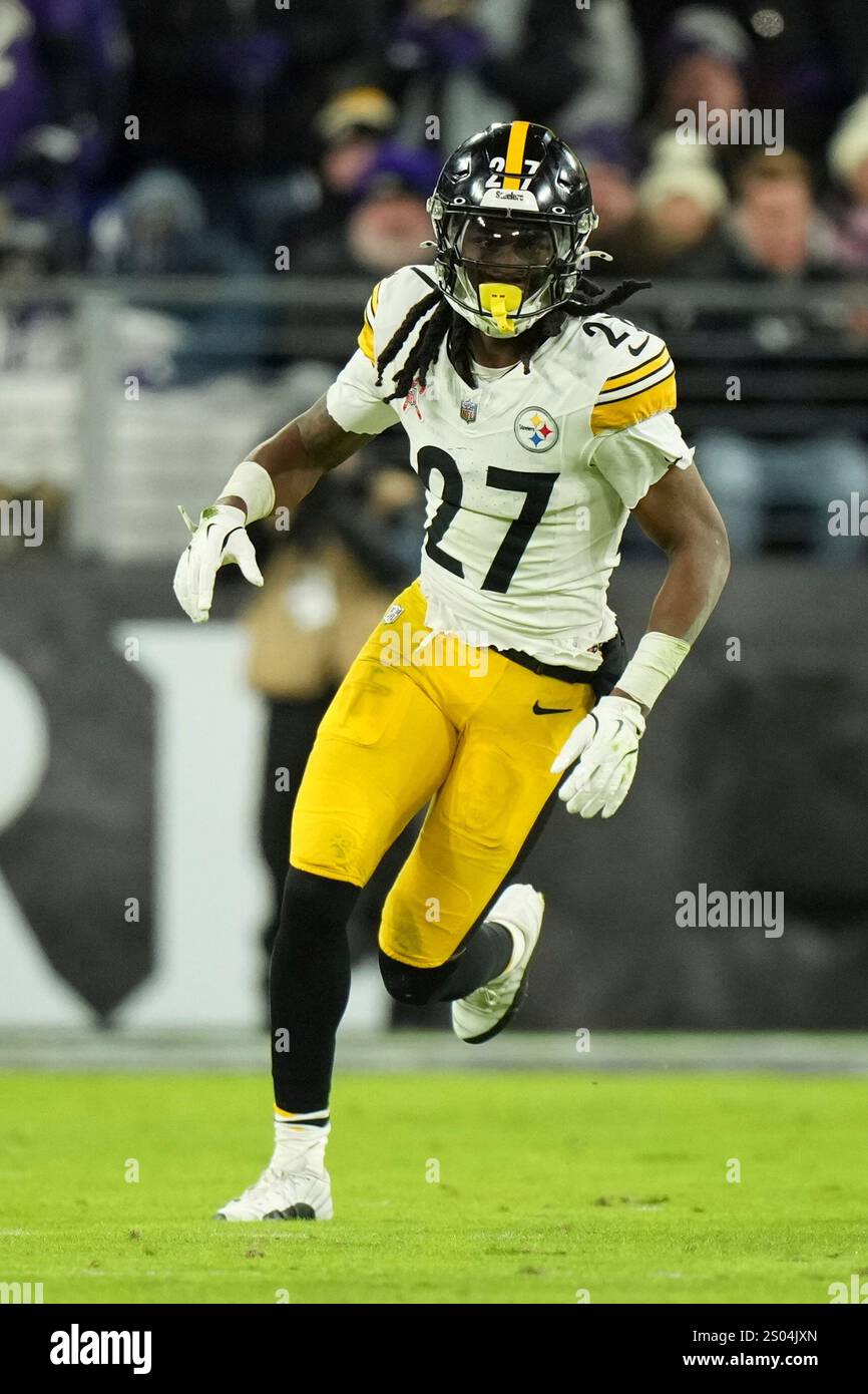 Pittsburgh Steelers cornerback Cory Trice Jr. (27) defends in the ...