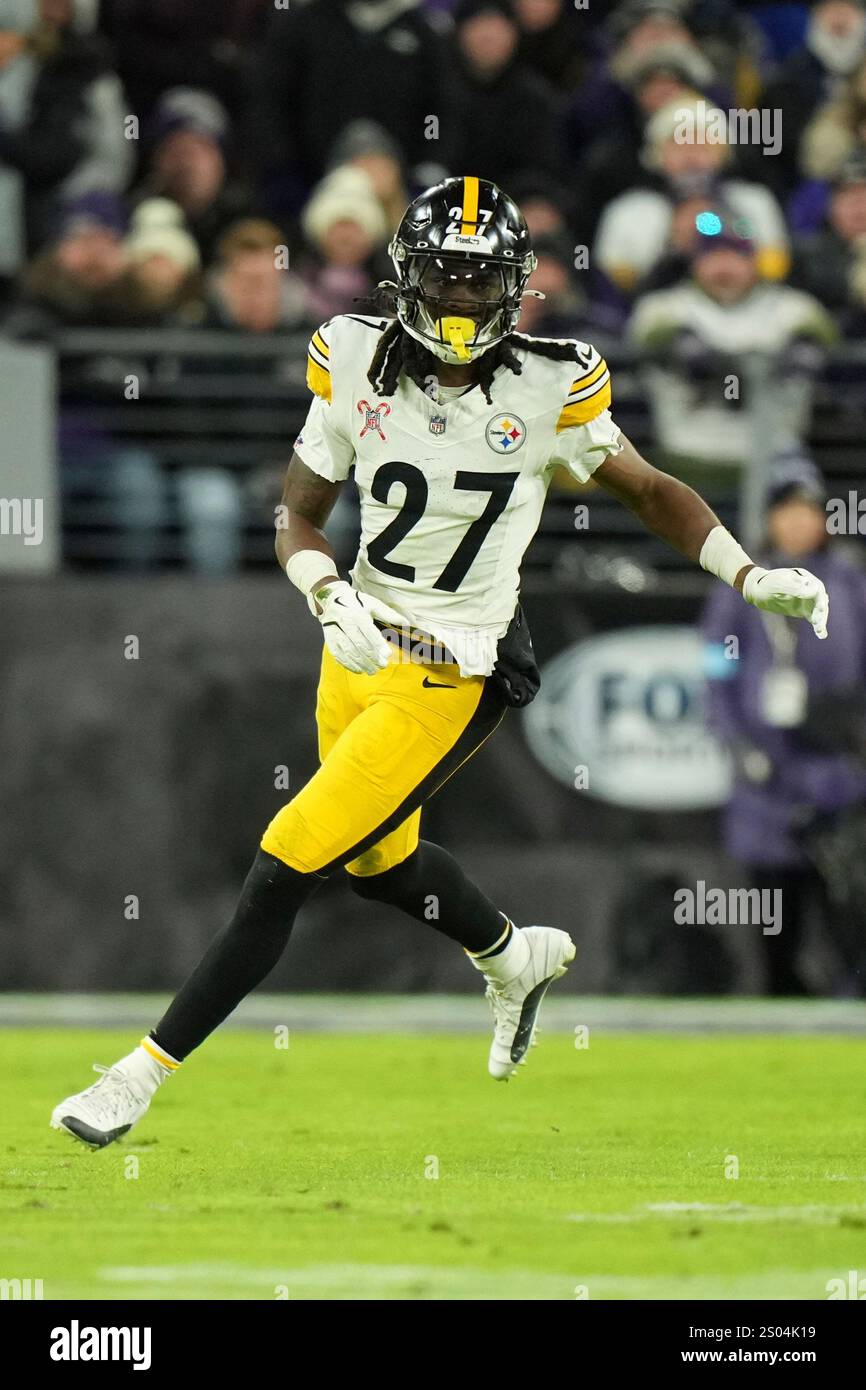 Pittsburgh Steelers cornerback Cory Trice Jr. (27) defends in the ...