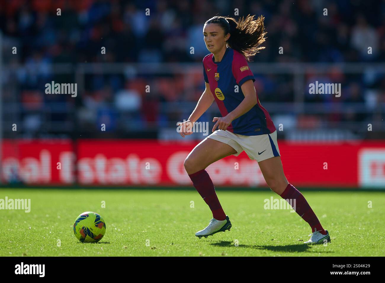 Ingrid Engen of FC Barcelona seen in action during the match between ...