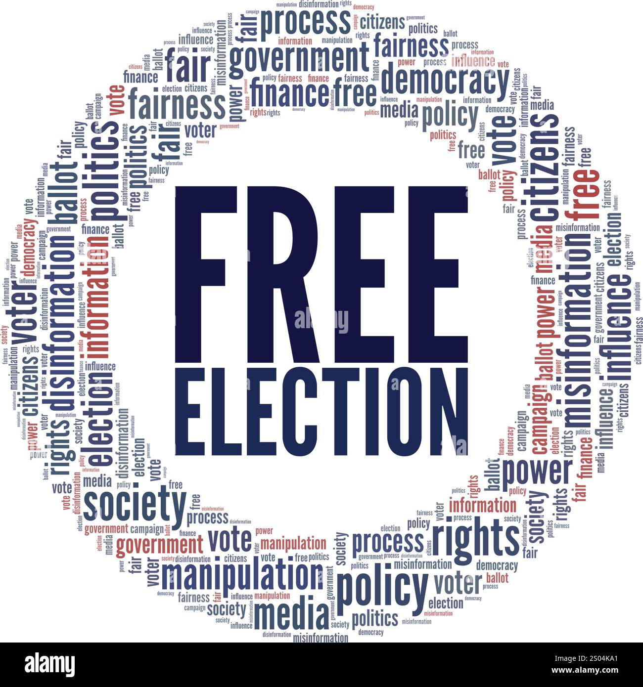 Free Election word cloud conceptual design isolated on white background ...