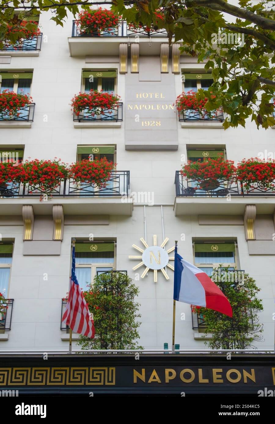 Hotel Napoleon Av de Friedland, Paris, France Stock Photo - Alamy