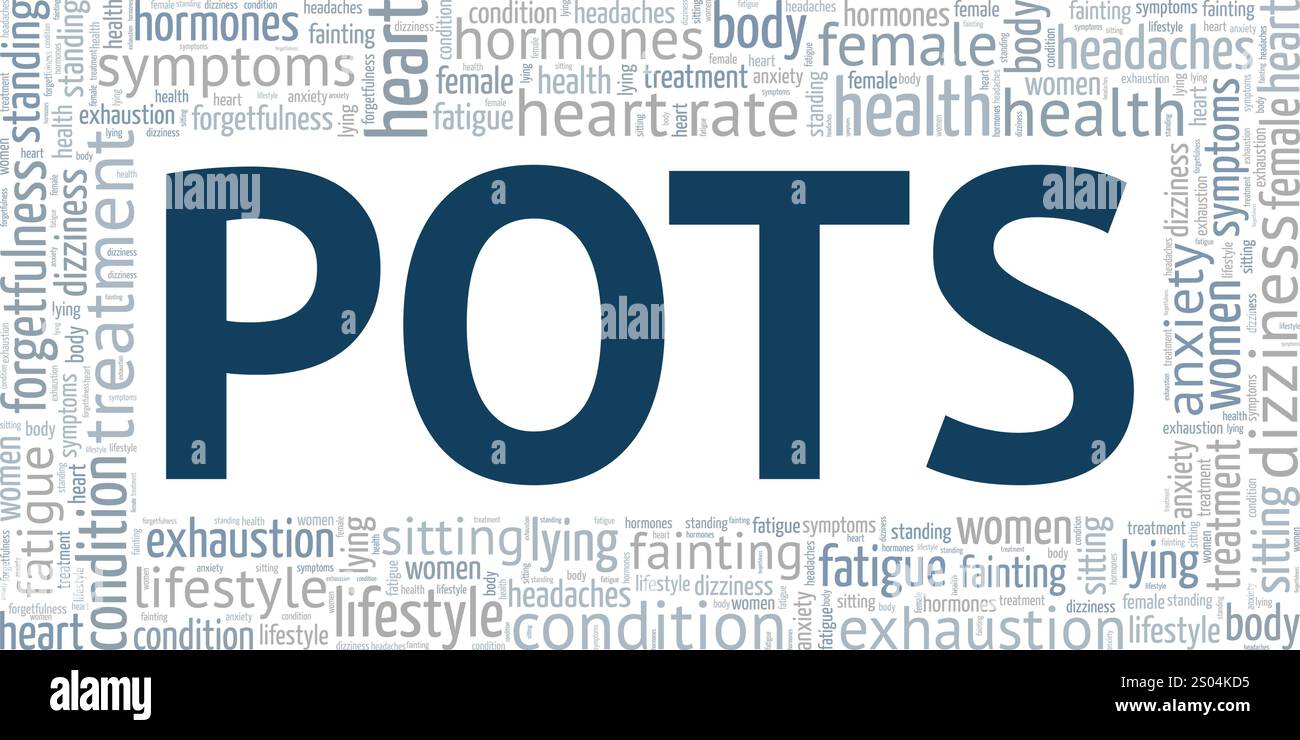 POTS Postural Orthostatic Tachycardia Syndrome word cloud conceptual ...