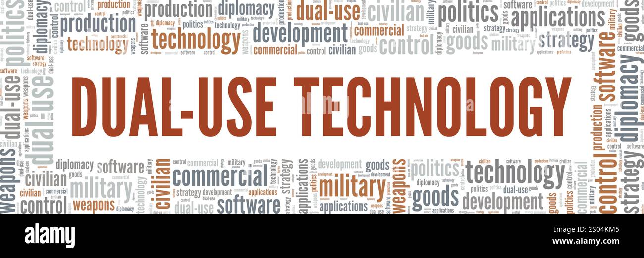 Dual-Use Technology word cloud conceptual design isolated on white ...
