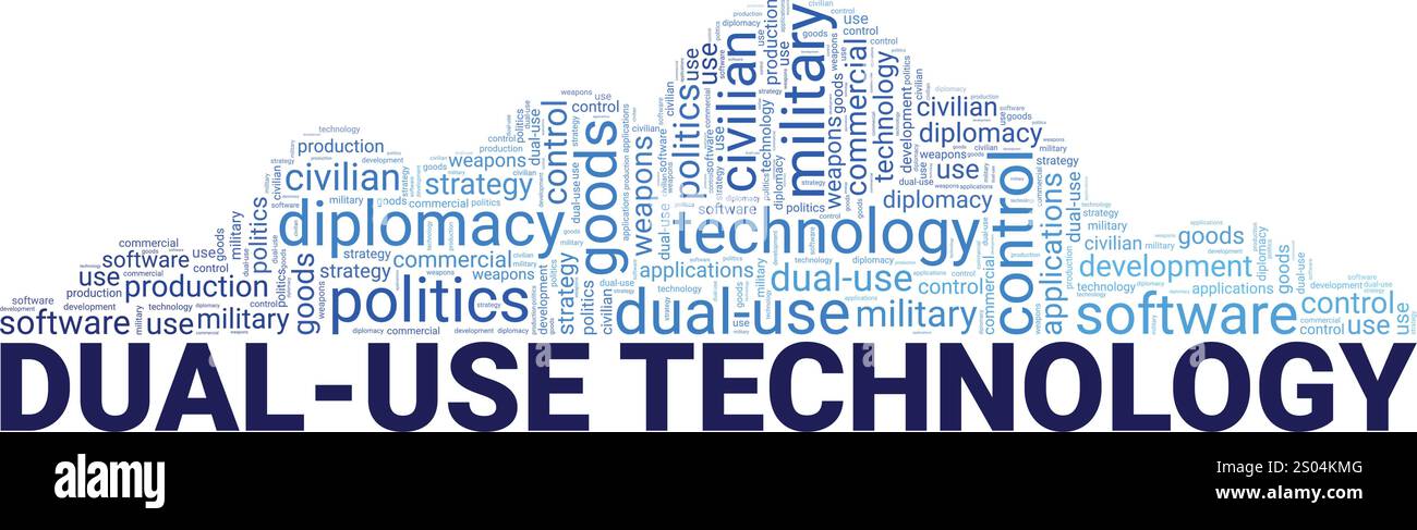Dual-Use Technology word cloud conceptual design isolated on white ...