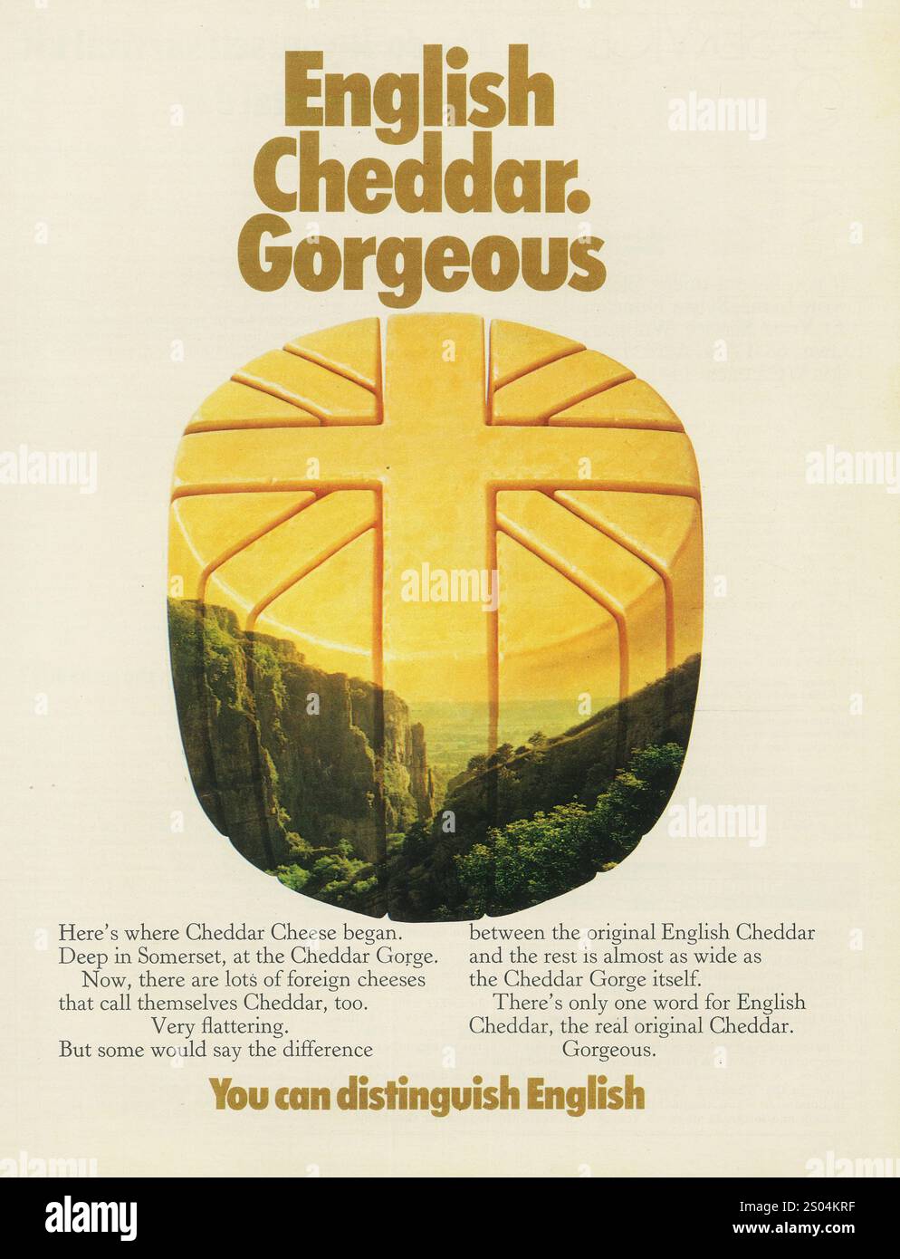 Vintage cheese advert hi-res stock photography and images - Alamy